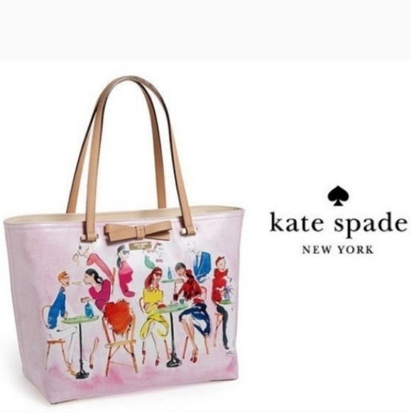kate spade | Bags | Collectible Kate Spade Pink Ooh La La Paris Cafe ...